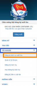 SNP HƯỚNG DẪN ĐĂNG KÝ TÀU XUẤT / VÀO SỔ TÀU ONLINE TẠI TCSG CÁT LÁI - PHÚ HỮU | tthqsaigon.net