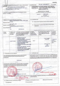 Khi nào tick ISSUED RETROACTIVELY ô số 13 trên C/O form AANZ ...